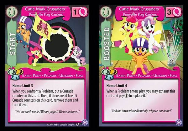 MLP Cutie Mark Crusaders, Ponyville Flag Carriers CCG Cards | MLP Merch