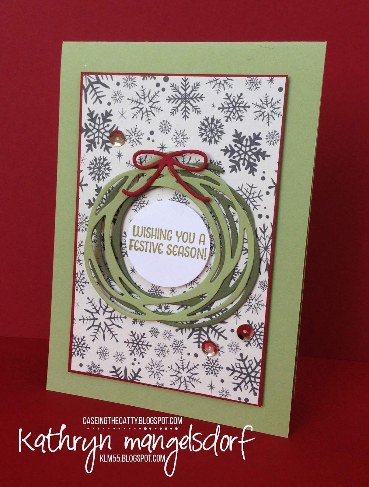 Kathryn's Stampin' World: CASE-ing the Catty Swirly Scribbles Thinlits - CTC100