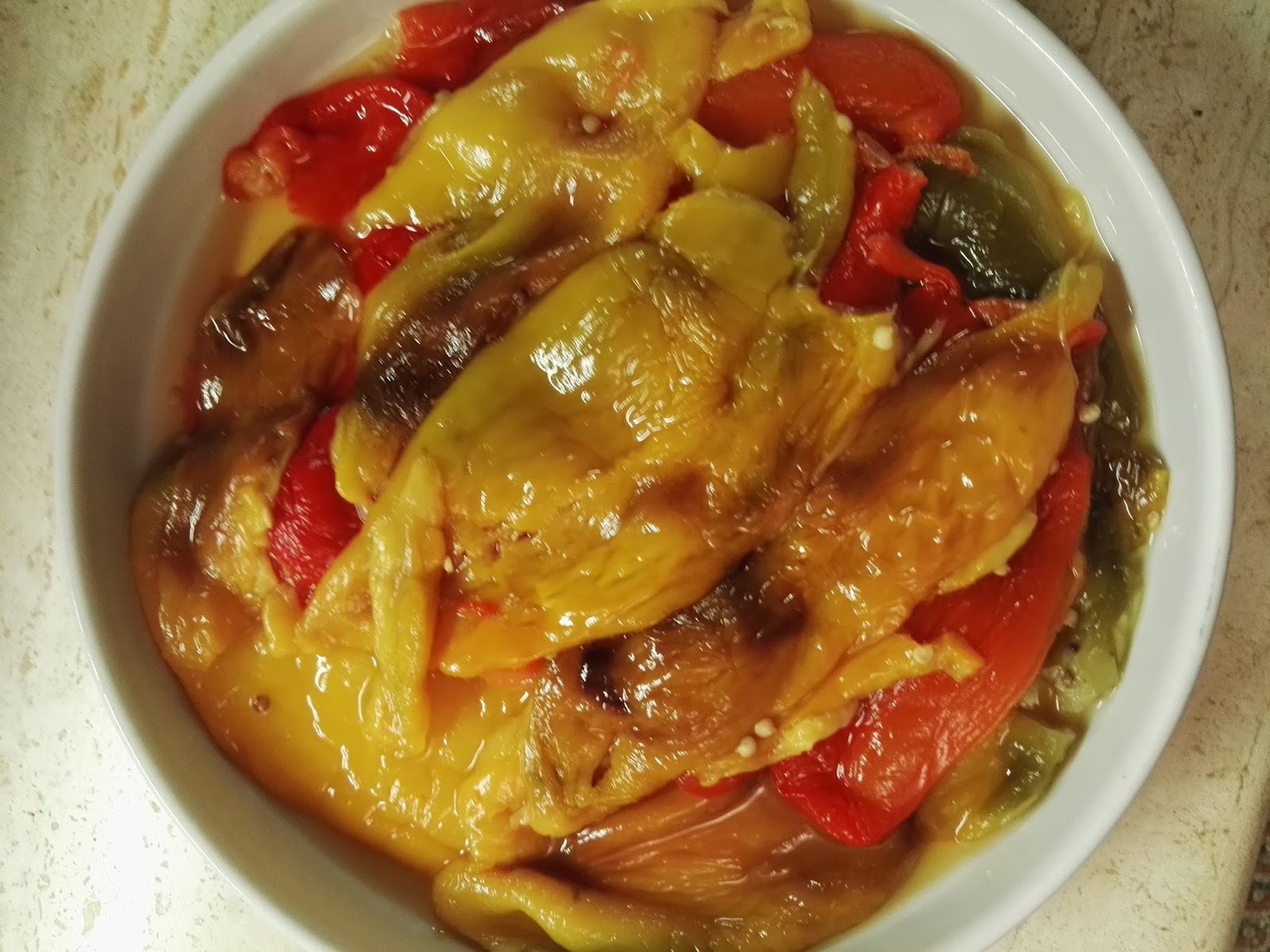 Peperoni al forno con bagna cauda