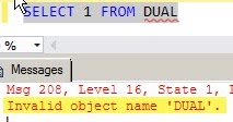 Discover BI: Oracle Dual Table alternative equivalent in Microsoft SQL ...