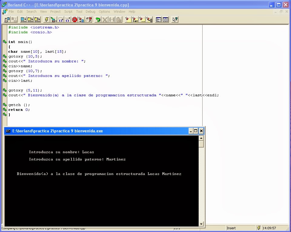 PROGRAMACIÓN ESTRUCTURADA: PRACTICAS NUMERO 2