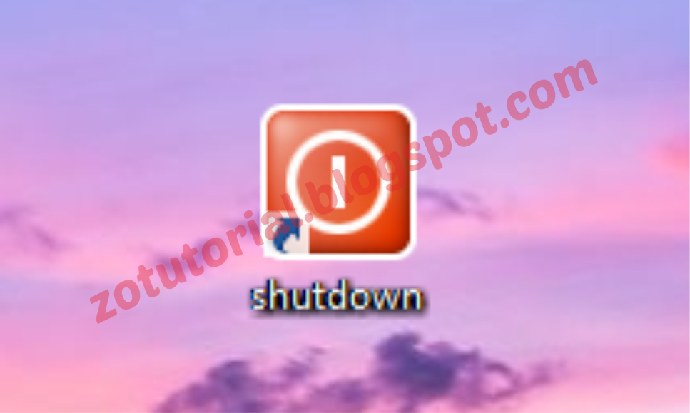 Membuat Timer Shutdown Komputer Otomatis Dengan Shortcut - zotutorial