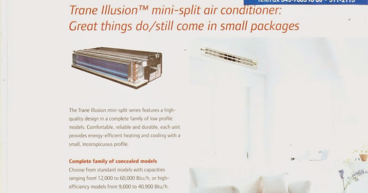 MaximaxSystems.com: TRANE ILLUSION SPLIT CEILING CONCEALED AIR CONS