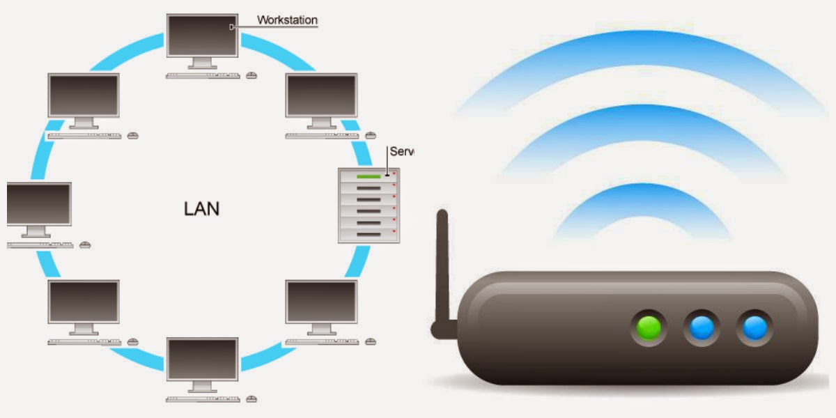 Perbedaan LAN, wifi dengan kabel