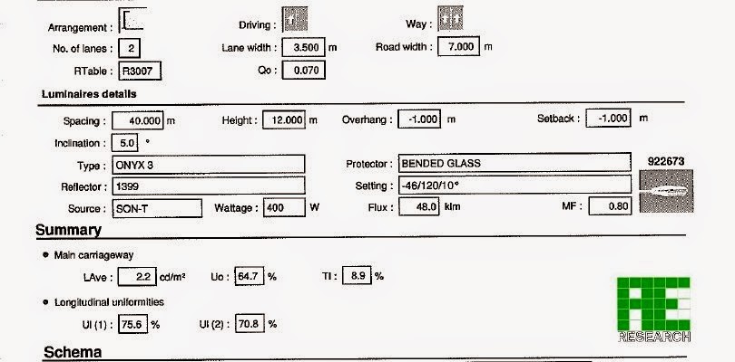 Online Open University: LUX Simulation for double carriageway highway 7 ...