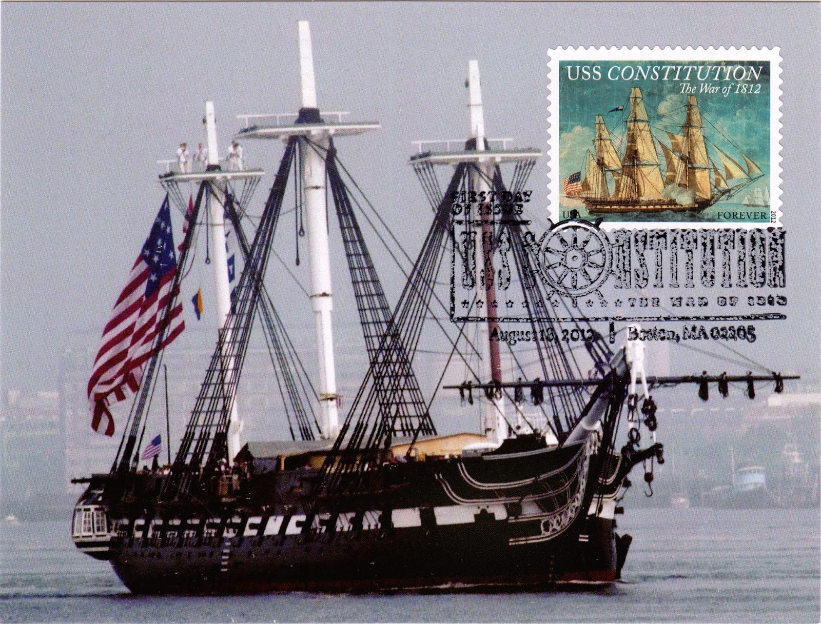 One Postcard a Day: USS Constitution