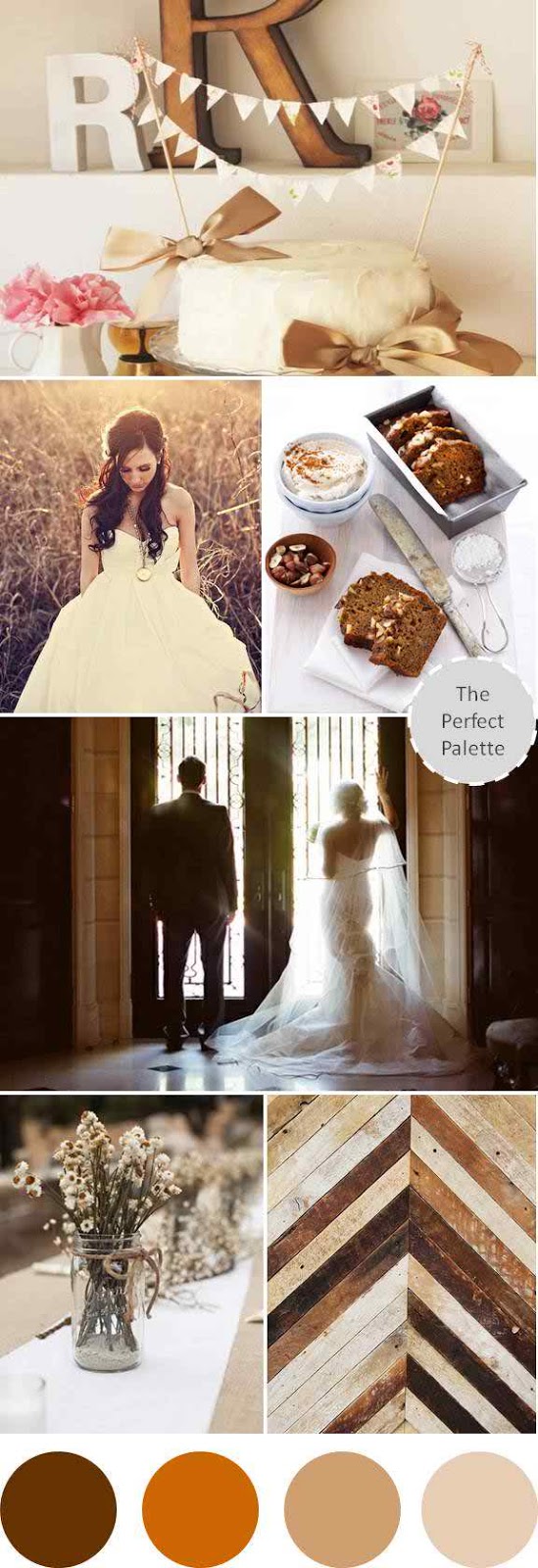 {wedding colors I love}: shades of brown | The Perfect Palette