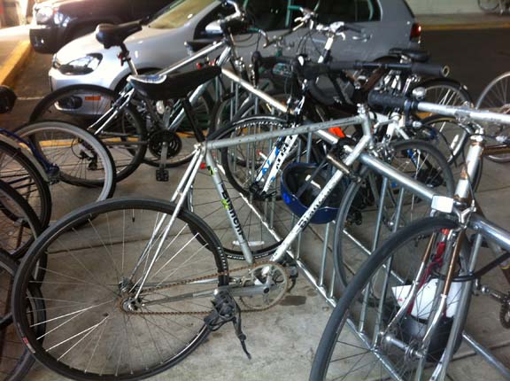 Biking in Heels: Whole Foods Bike Rack Fail