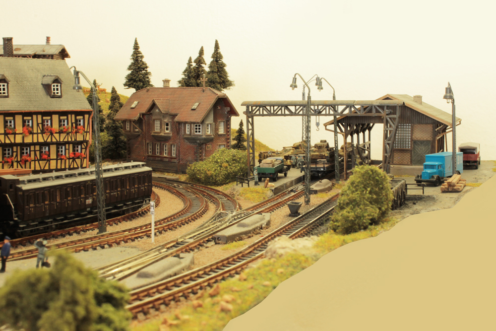 Kleine Modellbahnanlage/ Hausbau und zusätzliche Anlagengestaltung ...