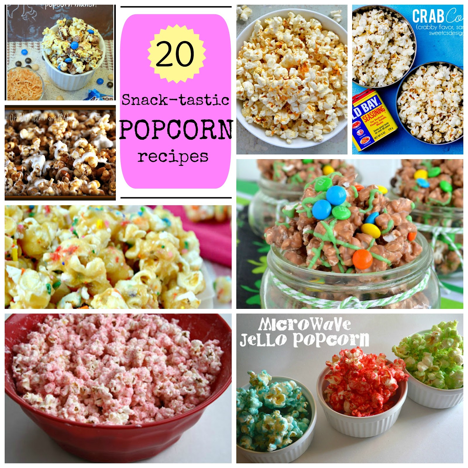 Confessions of an ADD English Teacher: 20 Snacktastic Popcorn recipes!