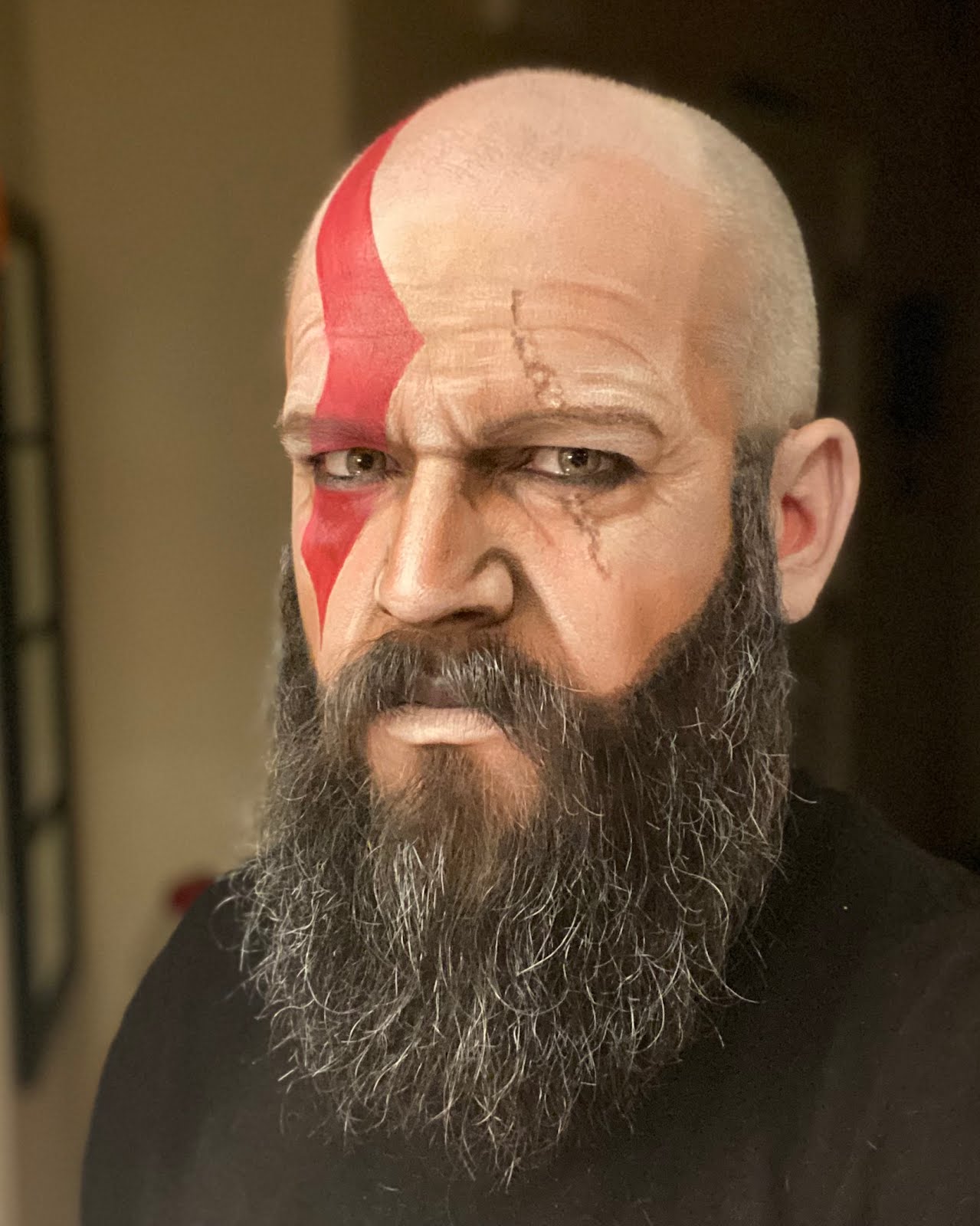 Kratos Face Paint