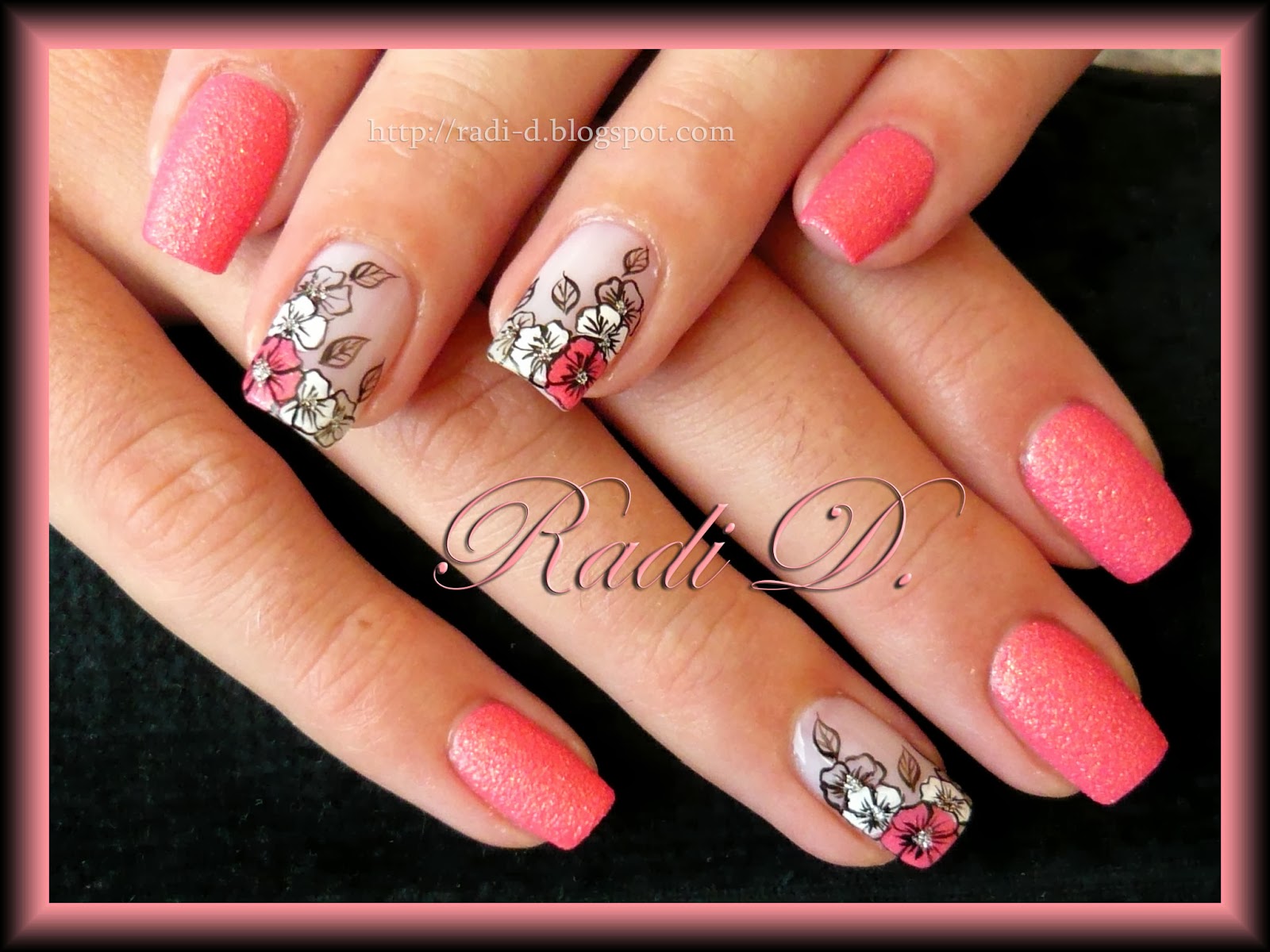 It`s all about nails: Sand & Flowers in Pink