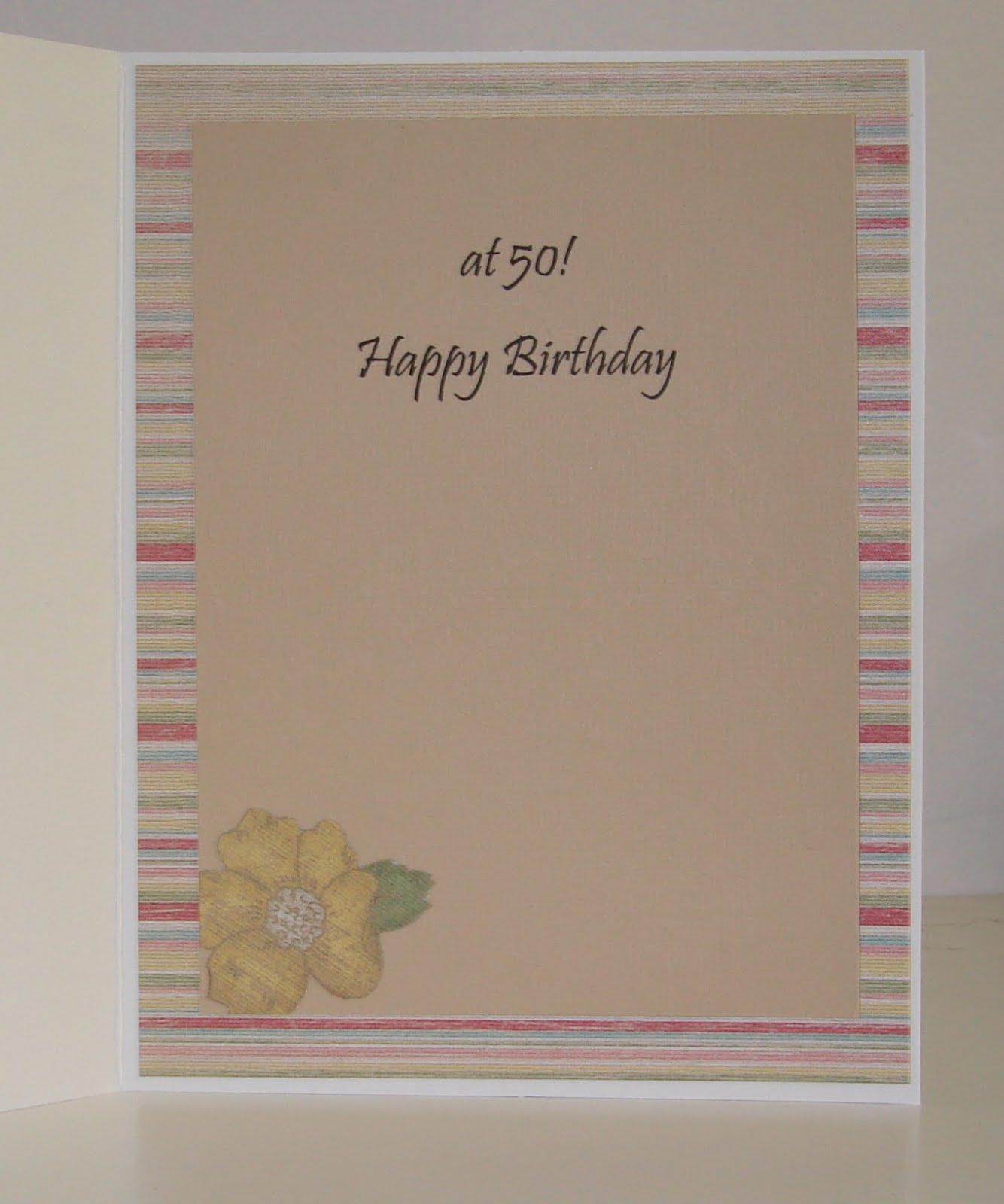 Kelly Creates: Birthday Card for a 50 year old