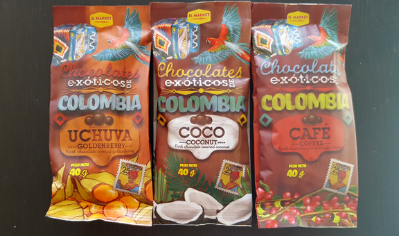 SneakASnack: Chocolates Exoticos de Colombia (Coconut, Coffee Bean ...