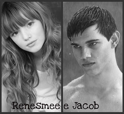 Saga Crepúsculo: Renesmee e Jacob.