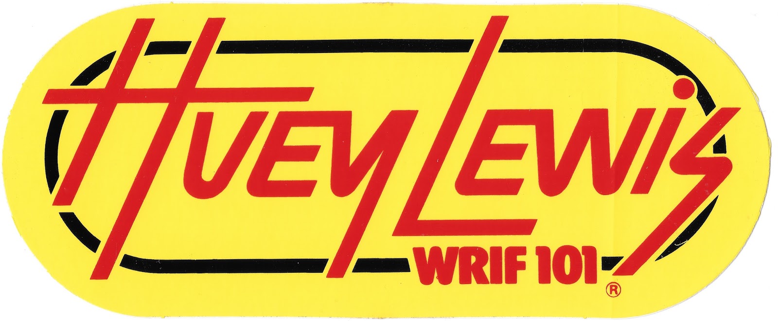 Radio Sticker of the Day: Huey Lewis and the News / WRIF / WPLJ
