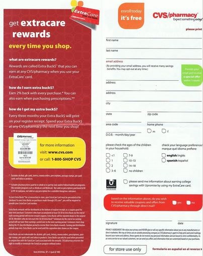 CVS ExtraBucks Rewards Program