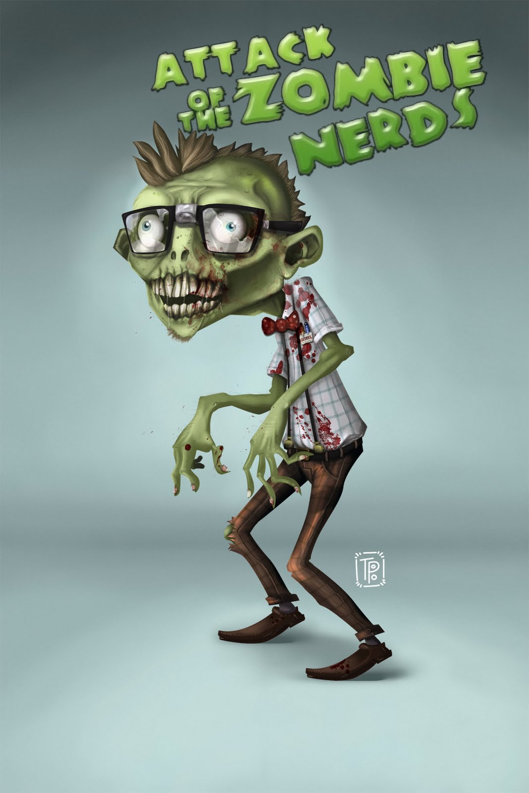 TXIKIDESIGN: Zombie Nerd Sketch