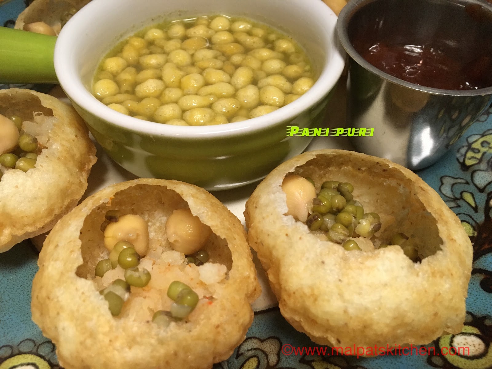PANI PURI, how to make puris filled with spicy, tangy water ~ Malpats ...
