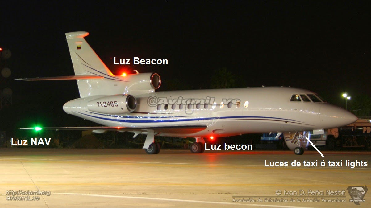 AVIAMIL : Cultura Aeronáutica: El significado de las luces de las aeronaves