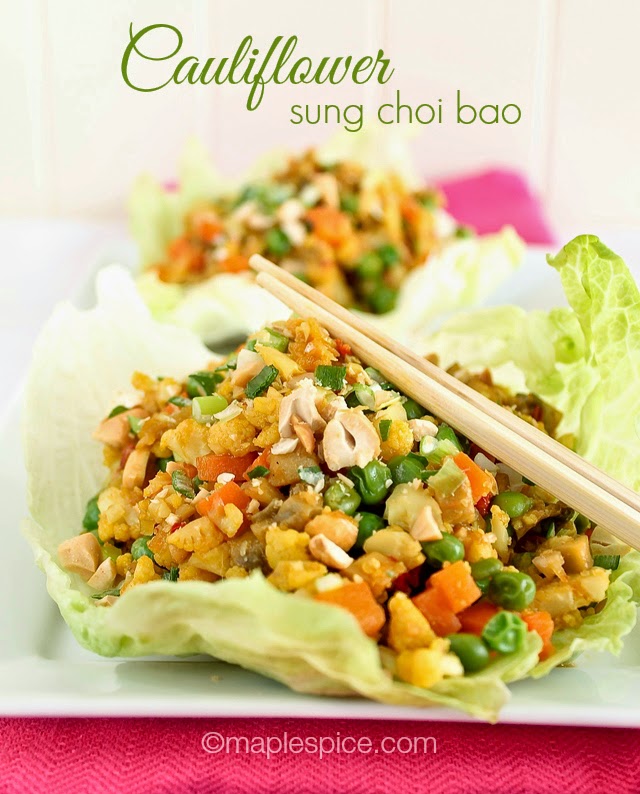 maple•spice: Cauliflower Sung Choi Bao