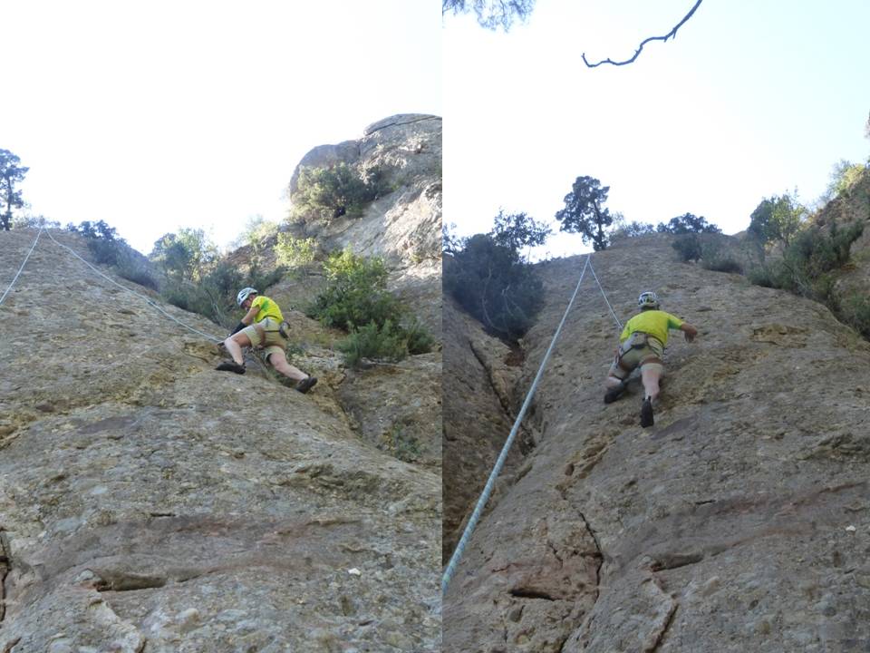 joan asín: ESCALADA ESPORTIVA A LA VINYA NOVA, MONTSERRAT