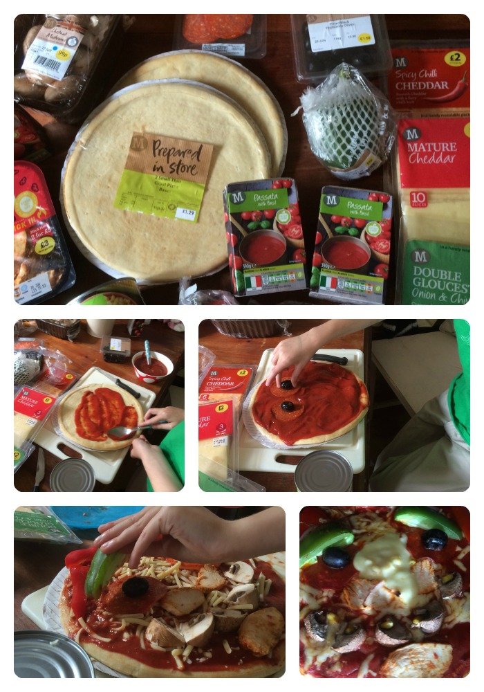 Make a Father's Day pizza portrait with Morrisons instore pizza service