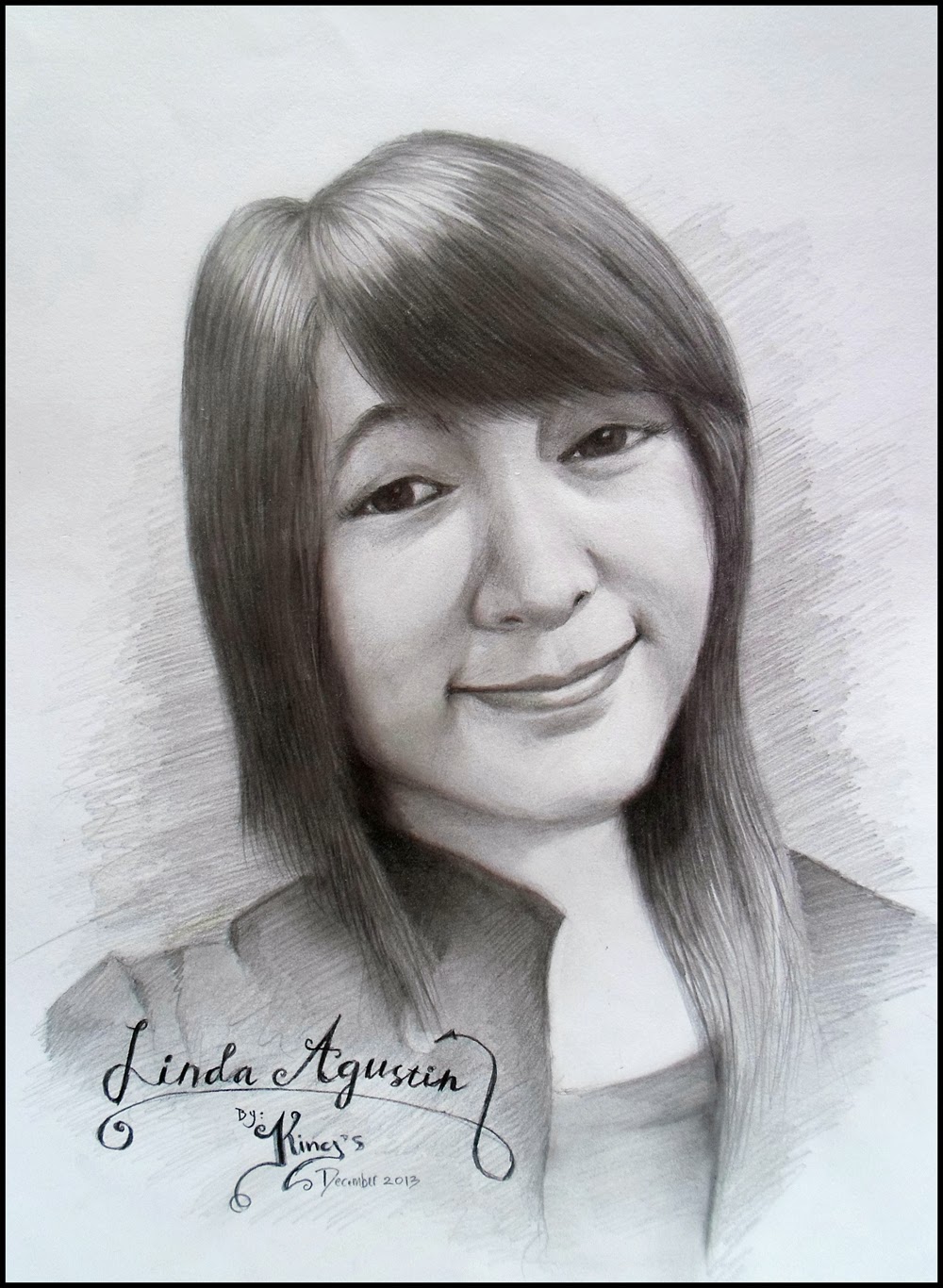 KINGKIN LA ROSE: Lukisan Pensil / Portrait Drawing