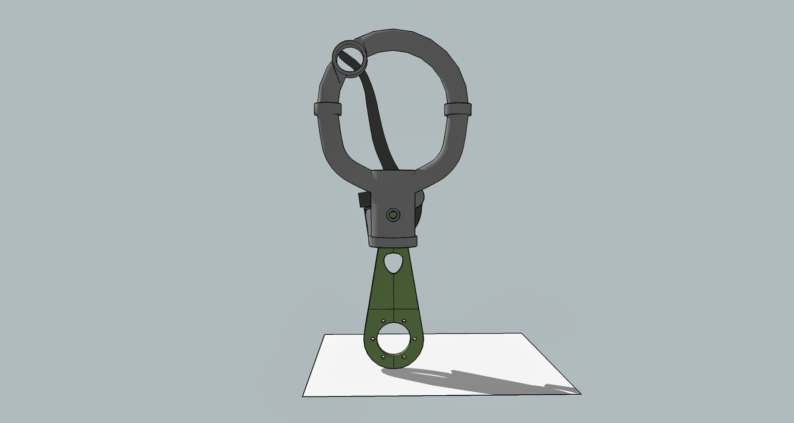 Spitfire spade grip joystick project: 3D project of spade grip