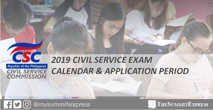 CSC announces 2019 civil service exam schedule, application period