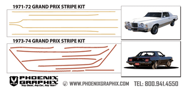 Phoenix Graphix Muscle Cars Decal Stripe Kits