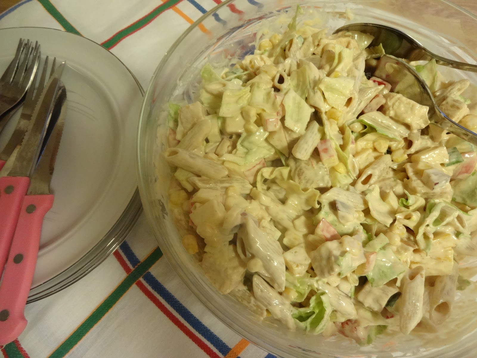 Edels Mat : Kremet kyllingsalat med pasta