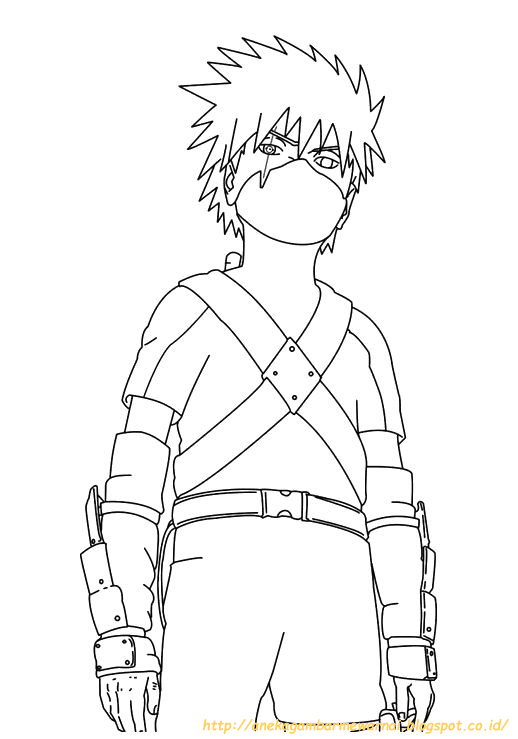 Belajar 10 Gambar Mewarnai Naruto Untuk Anak PAUD Dan TK ,-Terjemah ...