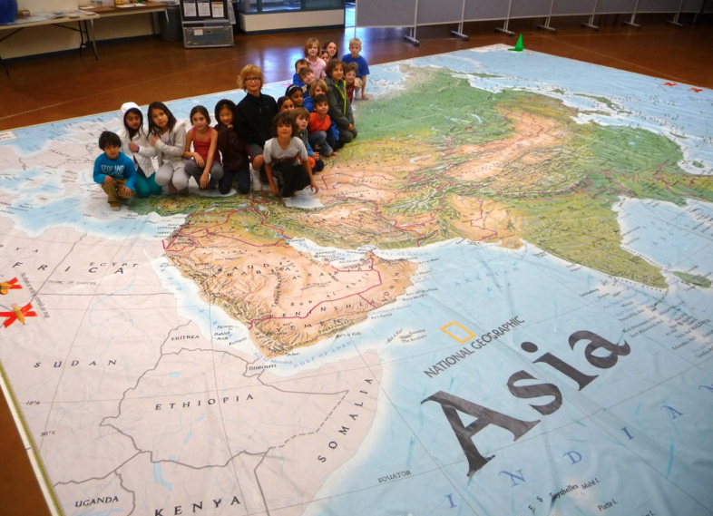 Mrs. Yollis' Classroom Blog: National Geographic's Giant Map of Asia
