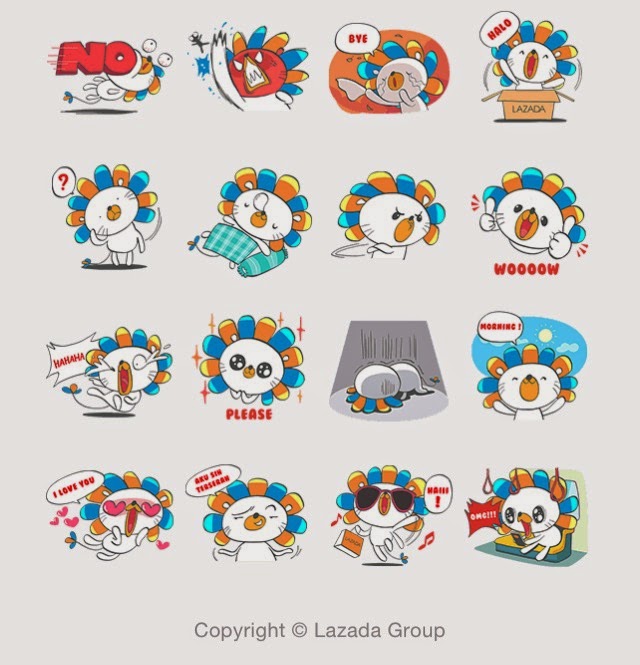 LINE Stickers Community: Free- Lazada Indonesia sticker