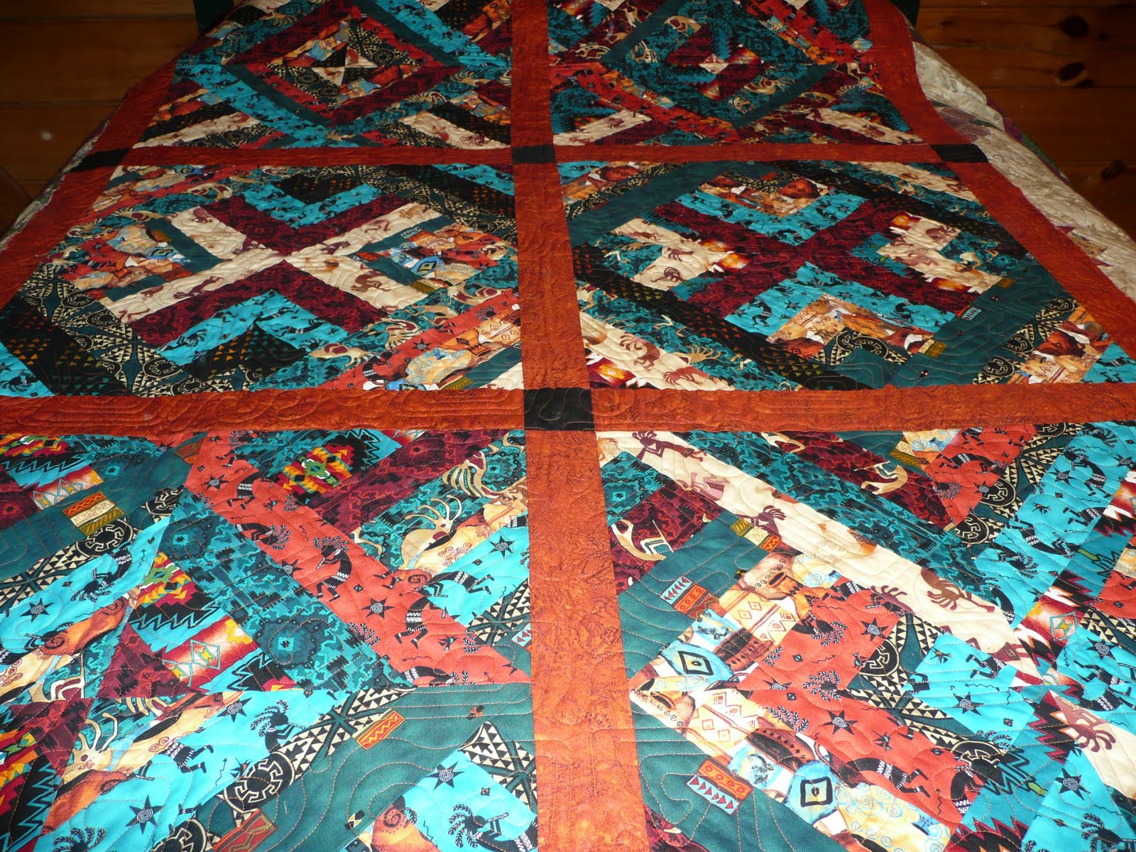 Acorn Ridge Quilting: Sharon's Southwestern Quilt