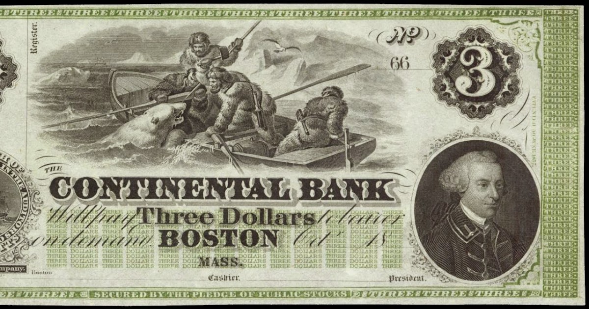 Obsolete Currency 3 Dollar Polar Bear Note|World Banknotes & Coins ...
