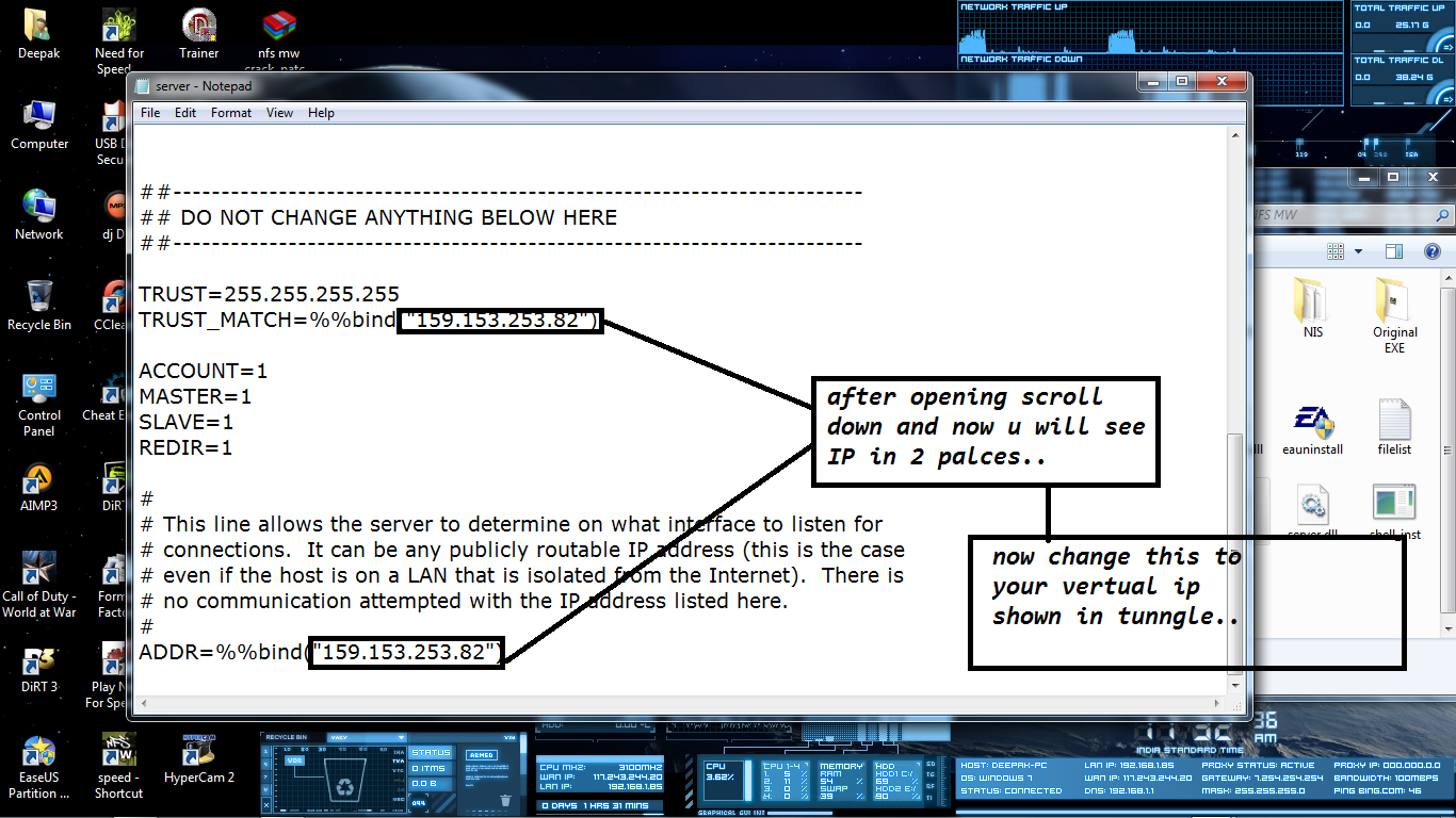 How to play NFS Mostwant in LAN using Tunngle