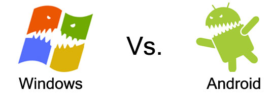 ALL AROUND THE WORLD: Androids VS Windows