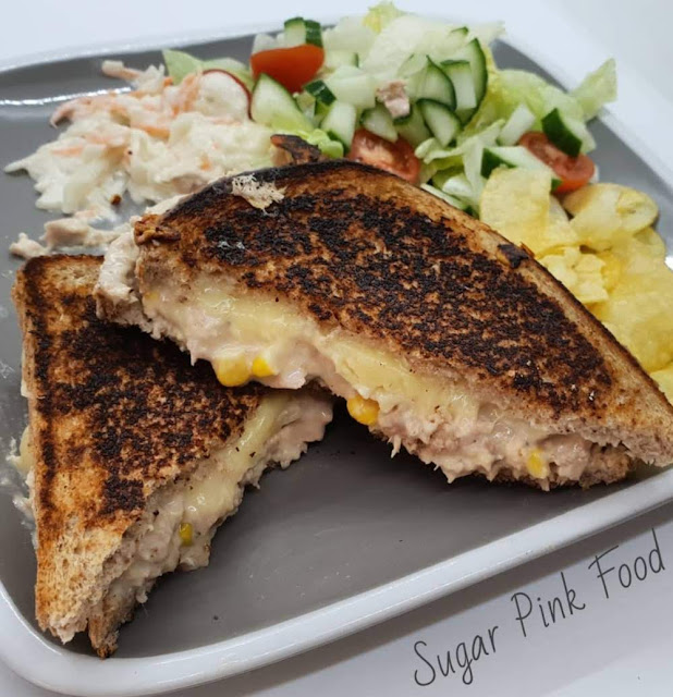 Low Calorie Cheesy Tuna Melt | Sugar Pink Food - Healthy & Slimming ...