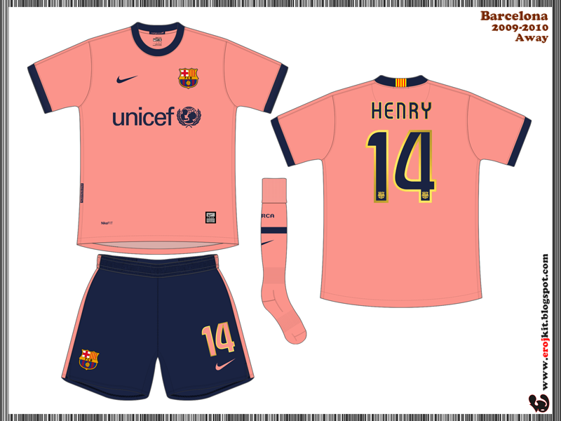 Kit Design, by eroj: 2009-10 Barcelona (Home, Away e Third)
