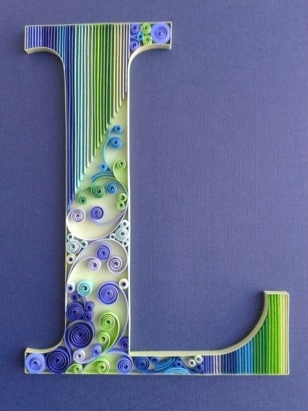 Aprende cómo hacer letras decorativas con papel técnica filigrana ...