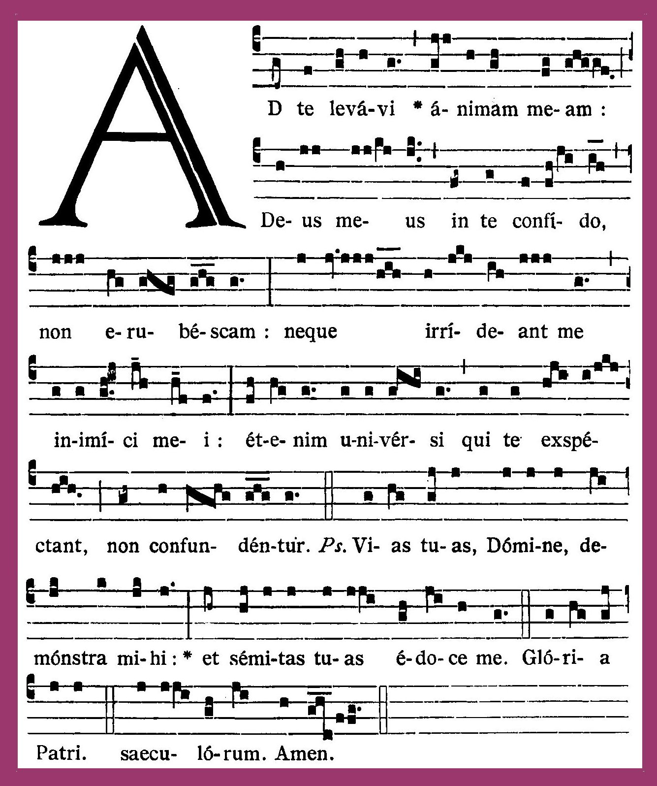 Ad Te levavi | CantaCochita