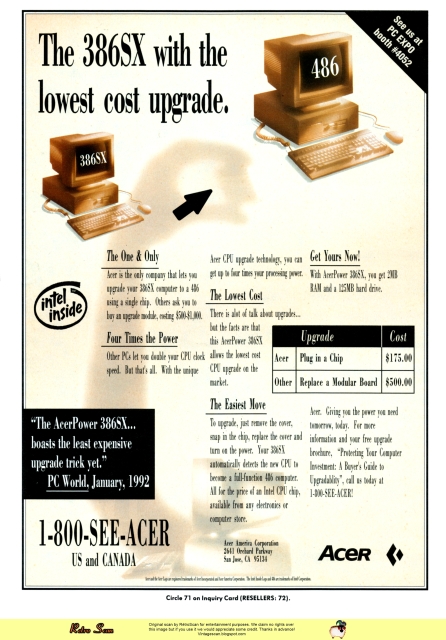 Rétro Scan: Acer AcerPower 386SX (1992)