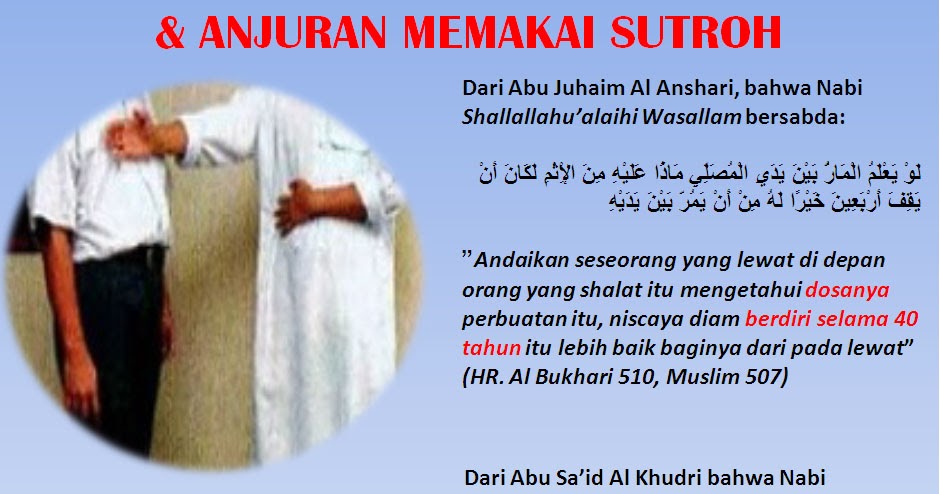 Masjid Ar Rahmah: Larangan Lewat Depan Orang Sholat & Anjuran Sholat ...