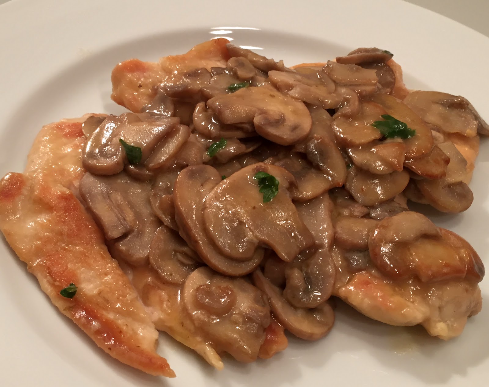 Manuela ai fornelli: Scaloppine di pollo al marsala e champignon