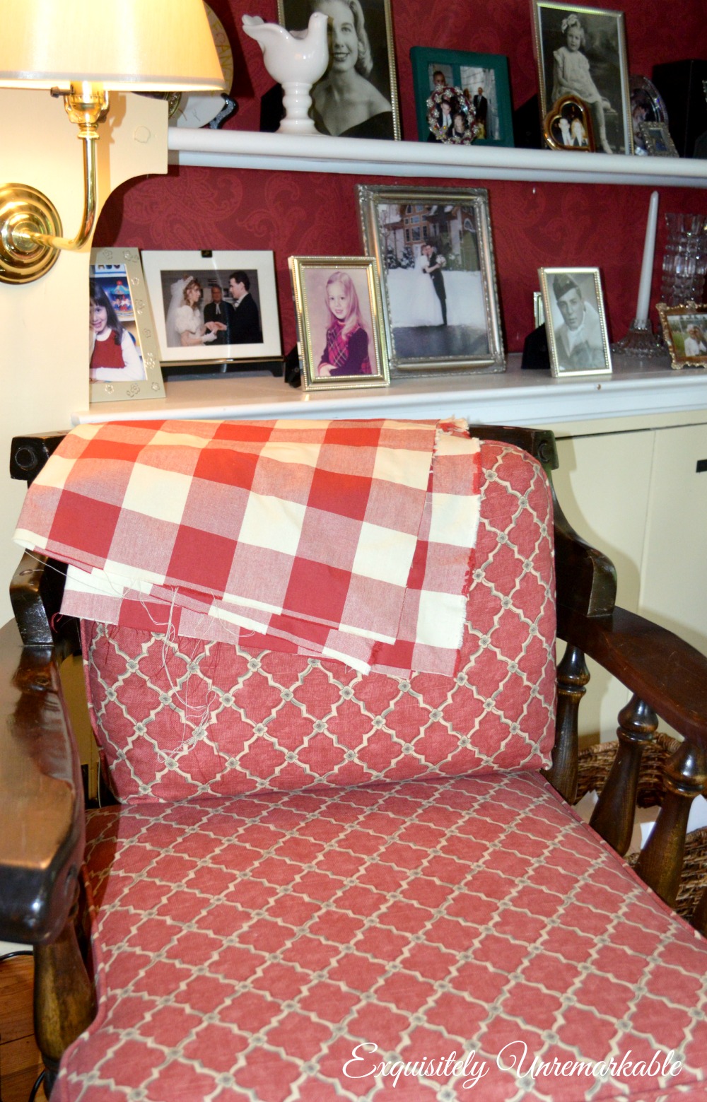 Recovering Furniture With Pillow Shams - Exquisitely Unremarkable