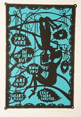 through my eyes: .art is paper....rob ryan.