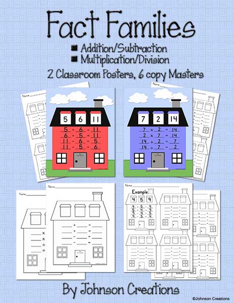 Johnson Creations Fact Families Packet johnson-creations-fact-families-packet