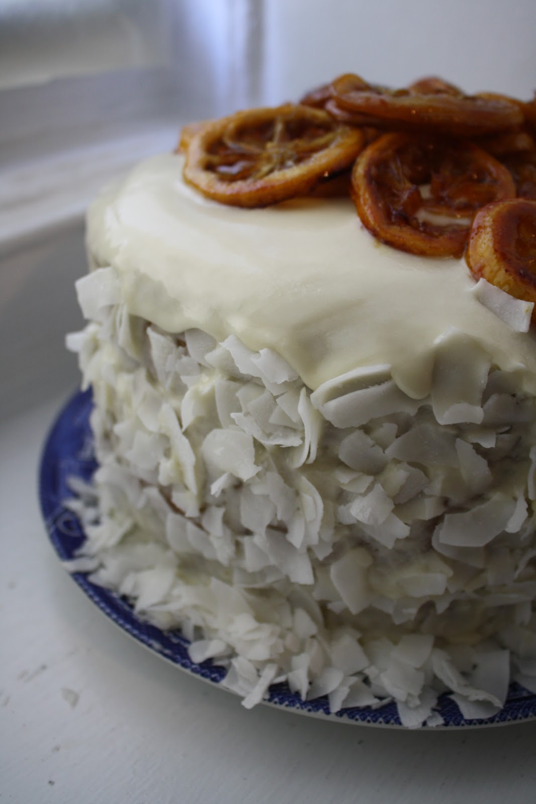 the veganette: Lemon Surprise Triple Decker Cake with Braised Lemons ...